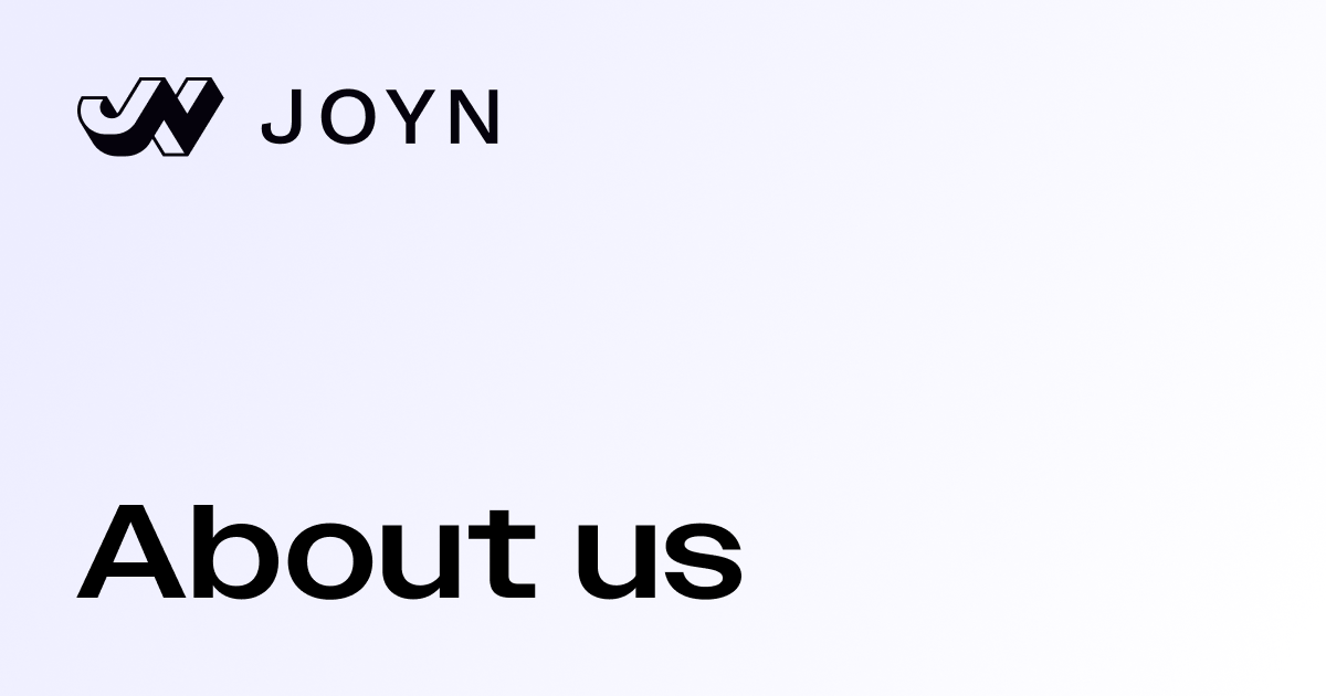About Us - Joyn